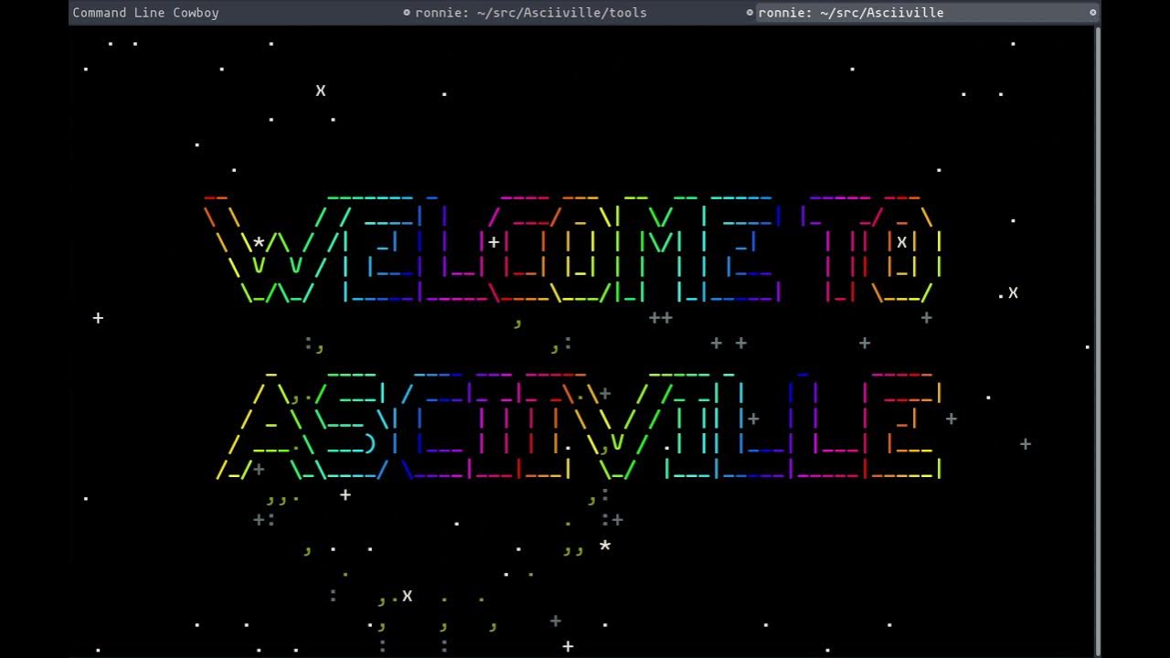 Asciiville ASCII Art, Animation, & Utilities - YouTube