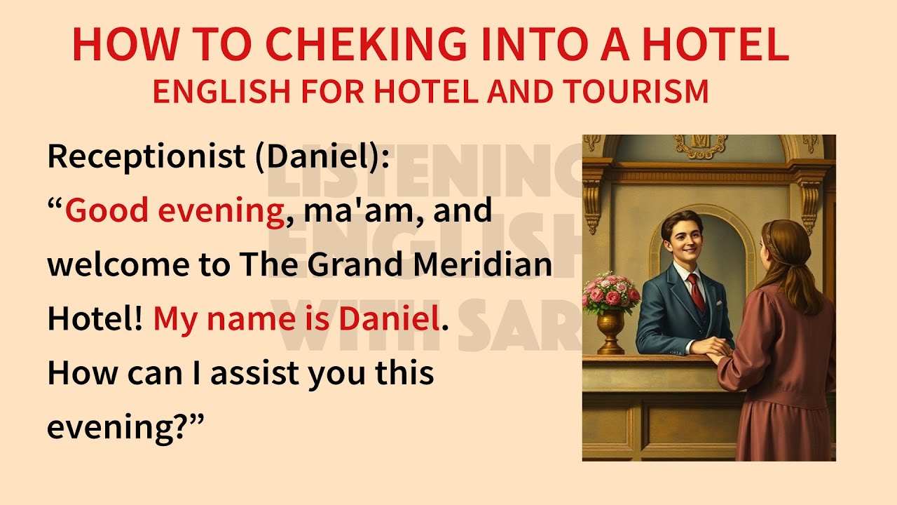 Important Sentences in Hotel for Beginners | English Listening for ...