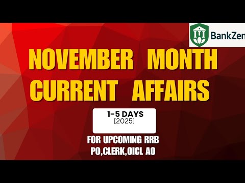 November month 2025 current affairs [ 1-5 ] days part-1 for upcoming ...