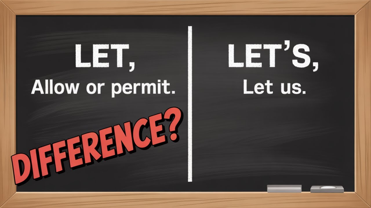 What's the difference between LET and LET'S???? - YouTube