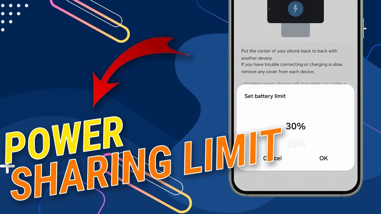 How To Change Power Sharing Battery Limit on Samsung Galaxy - YouTube