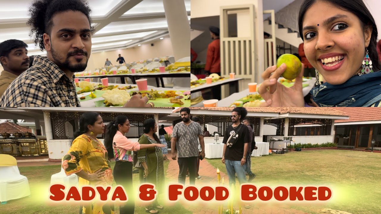 Wedding Vlog | Sadya and Food Booking | Nayana Josan | Gokul S R - YouTube