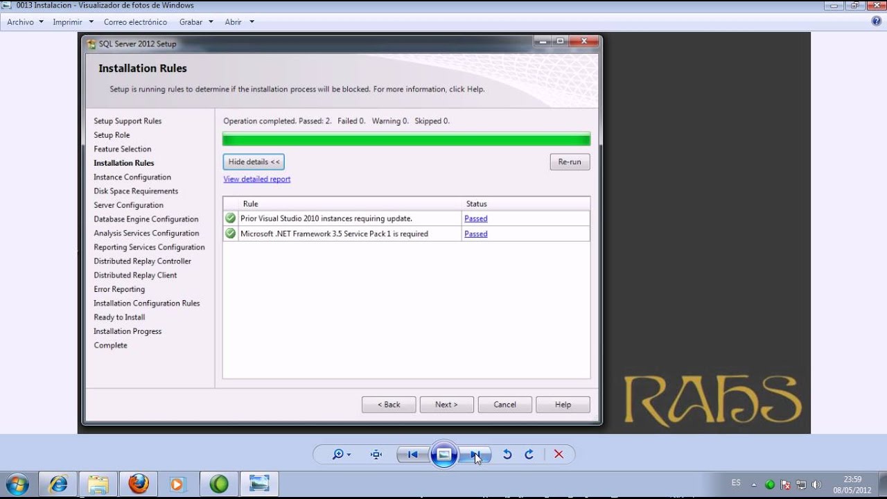 Instalación del servidor de Microsoft SQL Server 2012 - YouTube