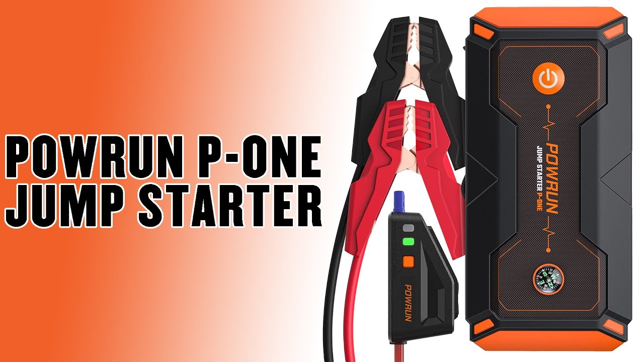 Powrun P-ONE 12V Battery Jump Starter - YouTube
