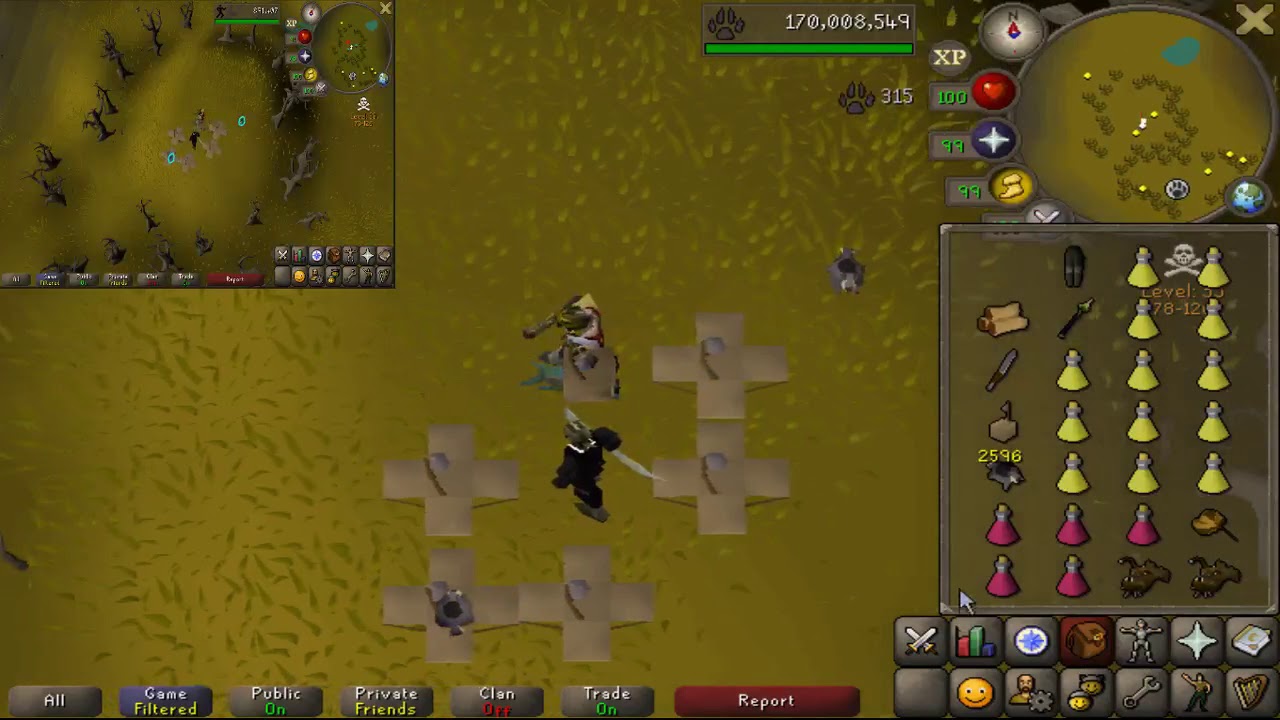 OSRS - Black Chin hunting (286k/h) - YouTube
