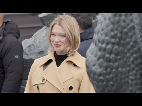 Emma Lair and Lea Seydoux at the Louis Vuitton Fashion Show in Paris ...