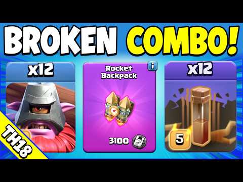 This Rocket Backpack Combo BREAKS Ranked Mode Bases! Best TH18 Attack Strategy (Clash of Clans)