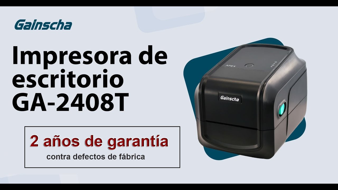 GAINSCHA GA-2408T: Impresora de Etiquetas 4″ Profesional – Alta ...