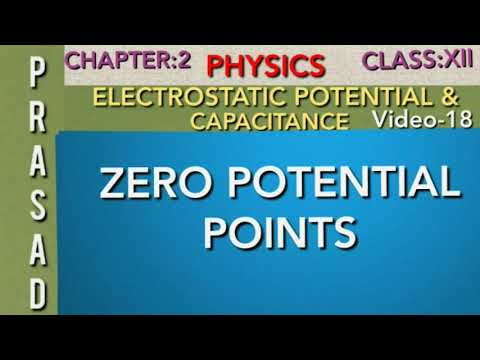 ZERO POTENTIAL POINTS-ELECTROSTATIC POTENTIAL AND CAPACITANCE - YouTube