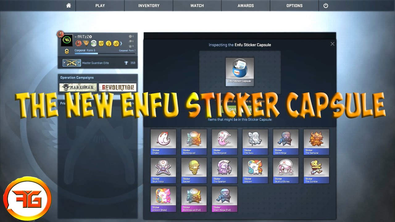 The new Enfu Sticker Capsule (CS:GO) - YouTube