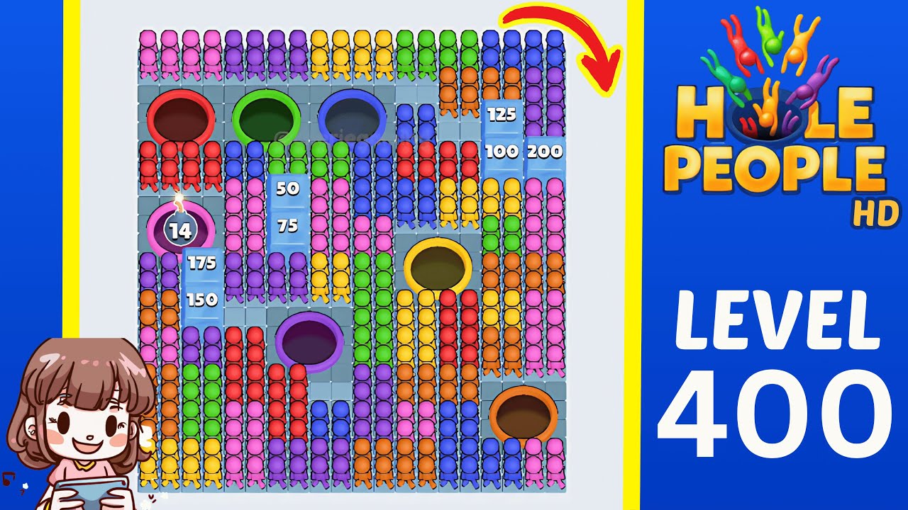 Hole People Level 400 Solution Walkthrough - YouTube