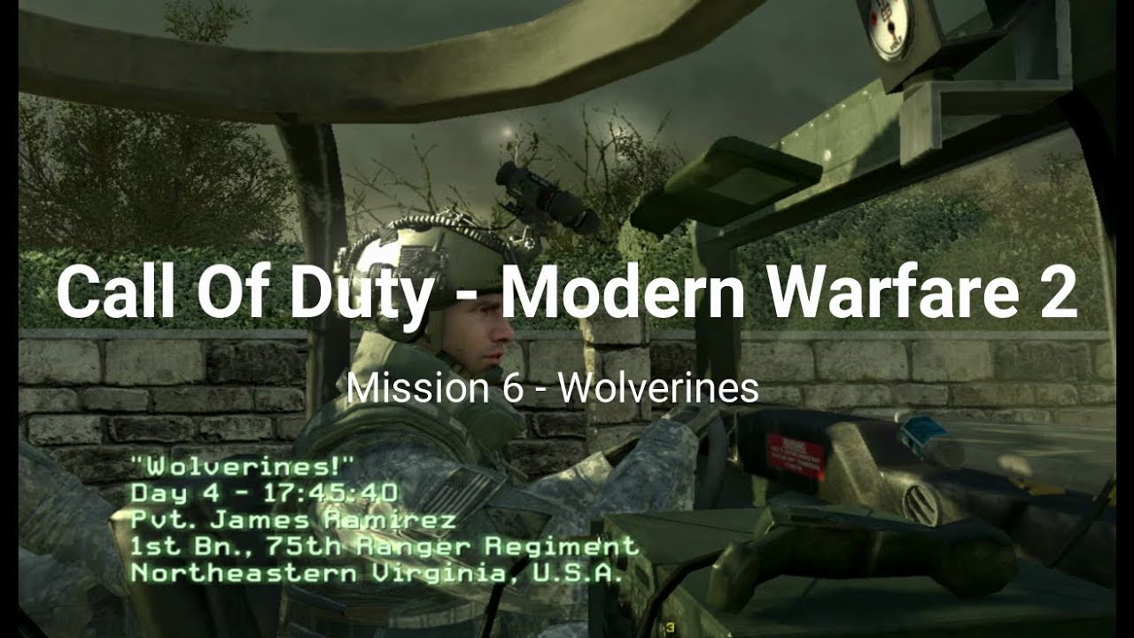Call Of Duty - Modern Warfare - 2 - Mission - 6 - Wolverines - Game ...