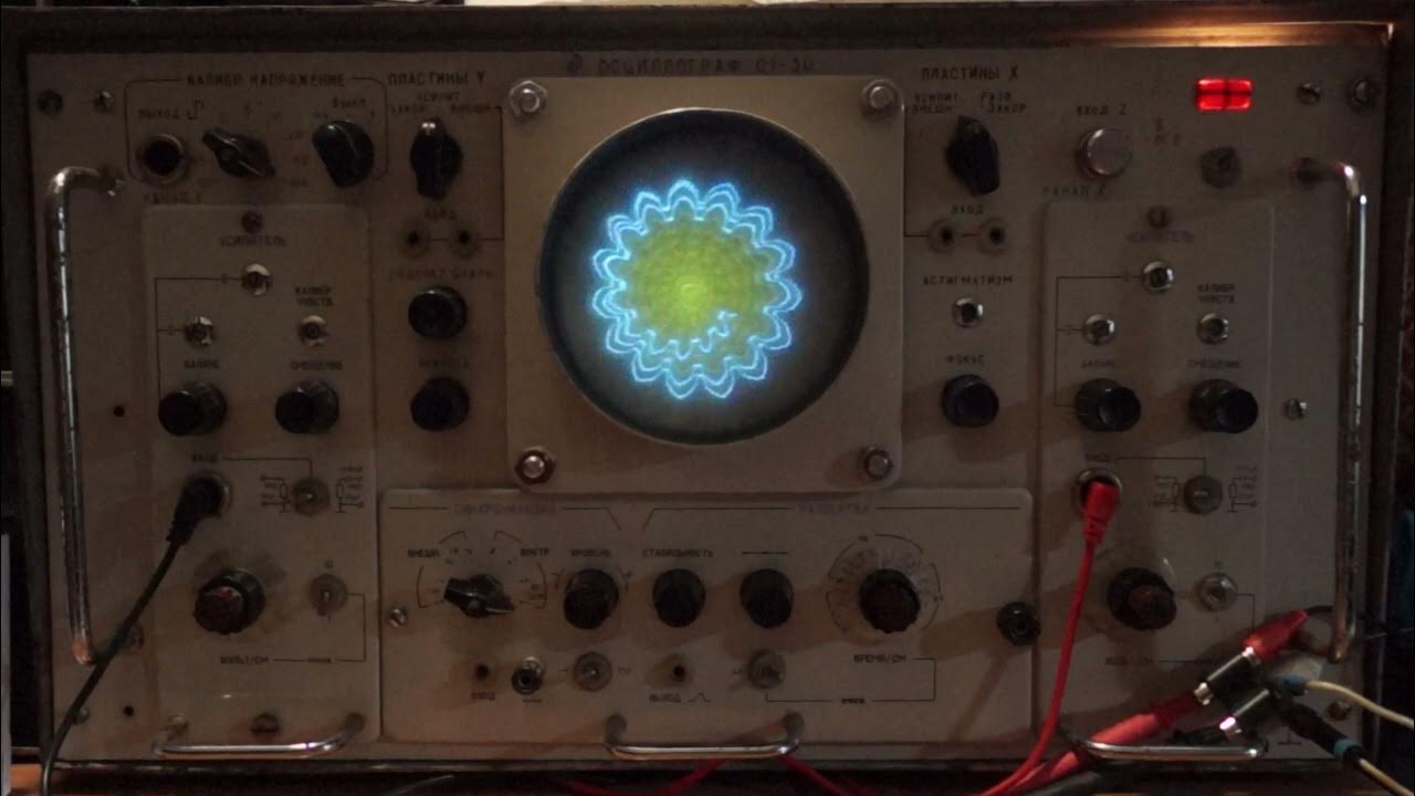 Осциллограф С1-30 показывает грибы - YouTube