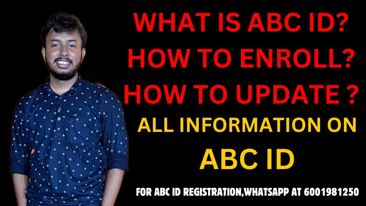 WHAT IS ABC ID?| HOW TO UPDATE ABC ID? |COMPLETE DISCUSSION ON ABC ID ...