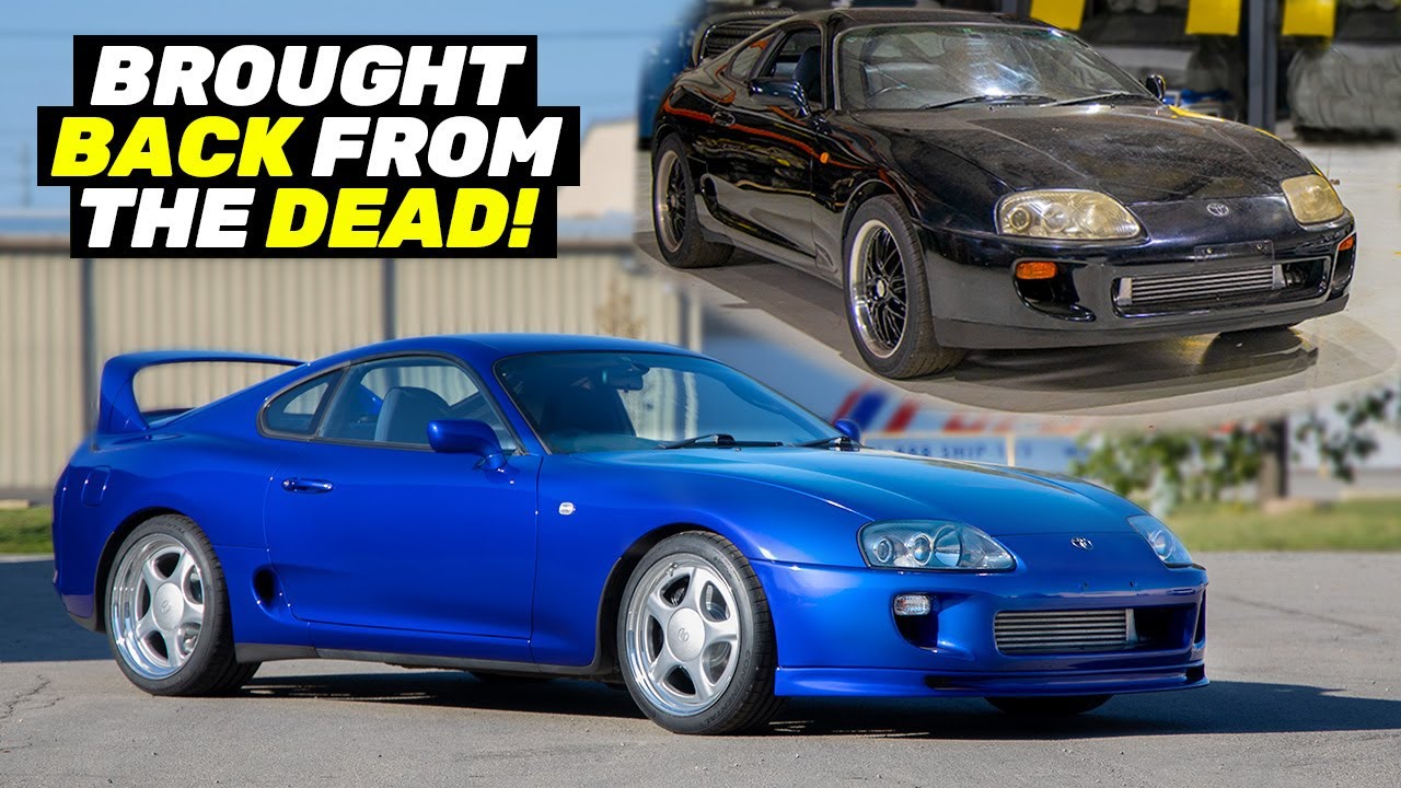 Rebuilding a Toyota Supra in 12 minutes [INSANE TRANSFORMATION] - YouTube