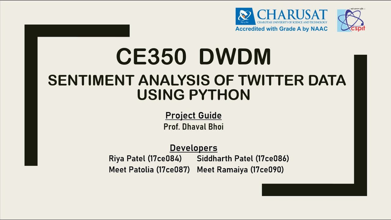 Sentiment Analysis Of Twitter Data Using Python Youtube 6366