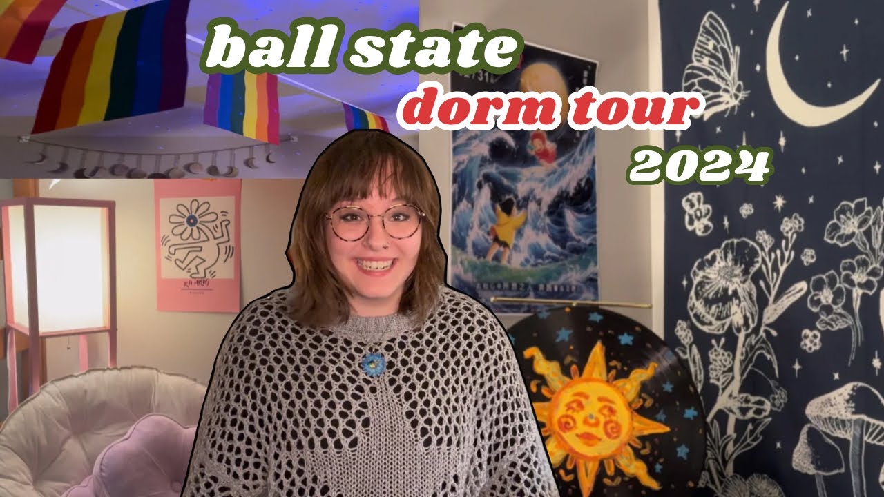 DORM ROOM TOUR🌈🌱🌞- ball state freshman dorm - YouTube