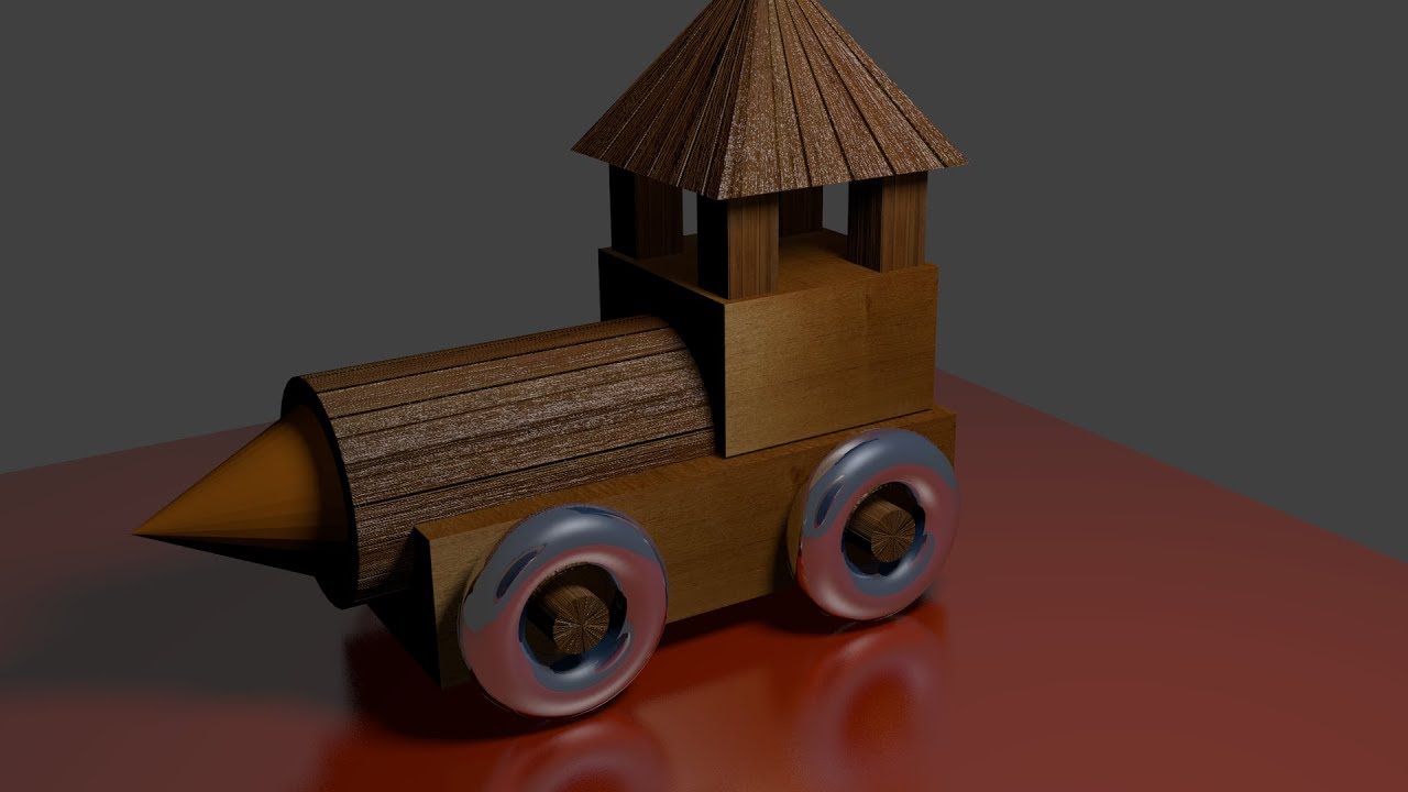 cara membuat kereta dengan blender part 2 - YouTube