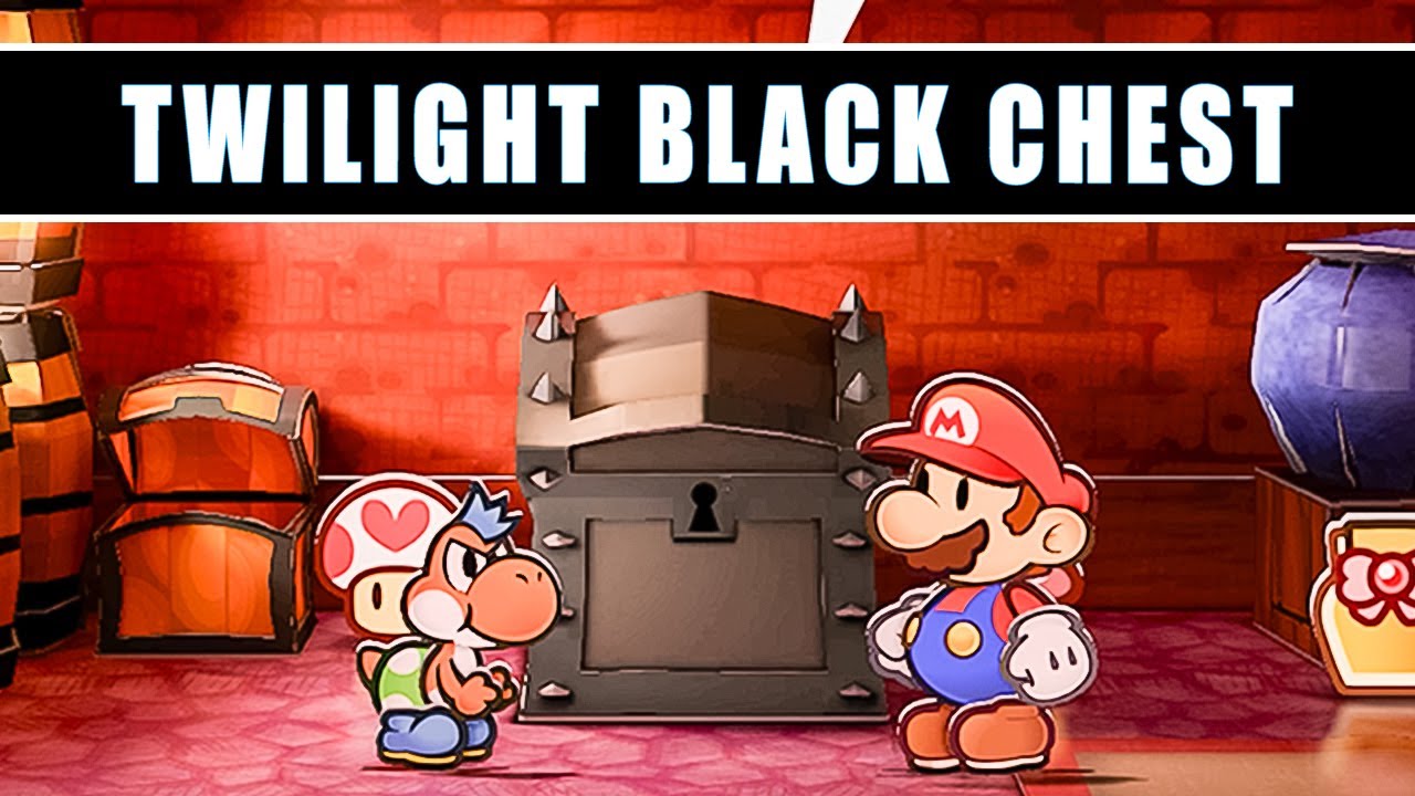 Paper Mario The Thousand Year Door Twilight Town Black Chest & Key ...