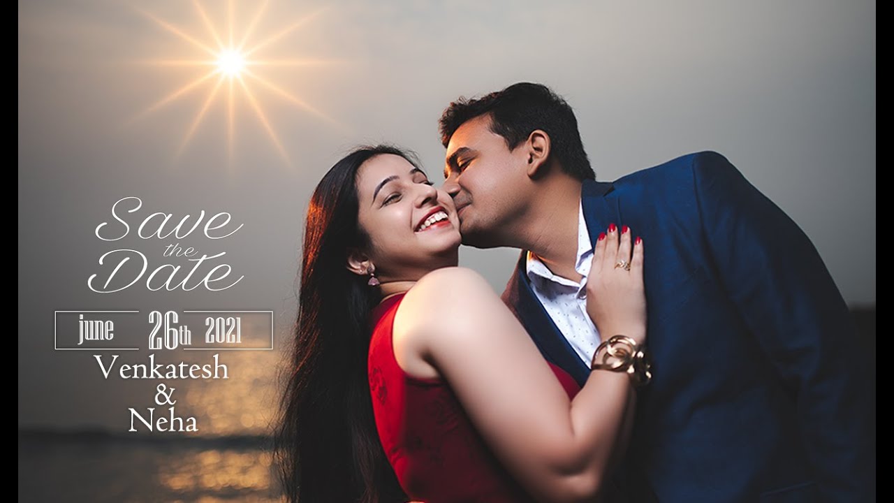 Best || cinematic || Venkatesh & Neha Wedding Invitation video || Save ...