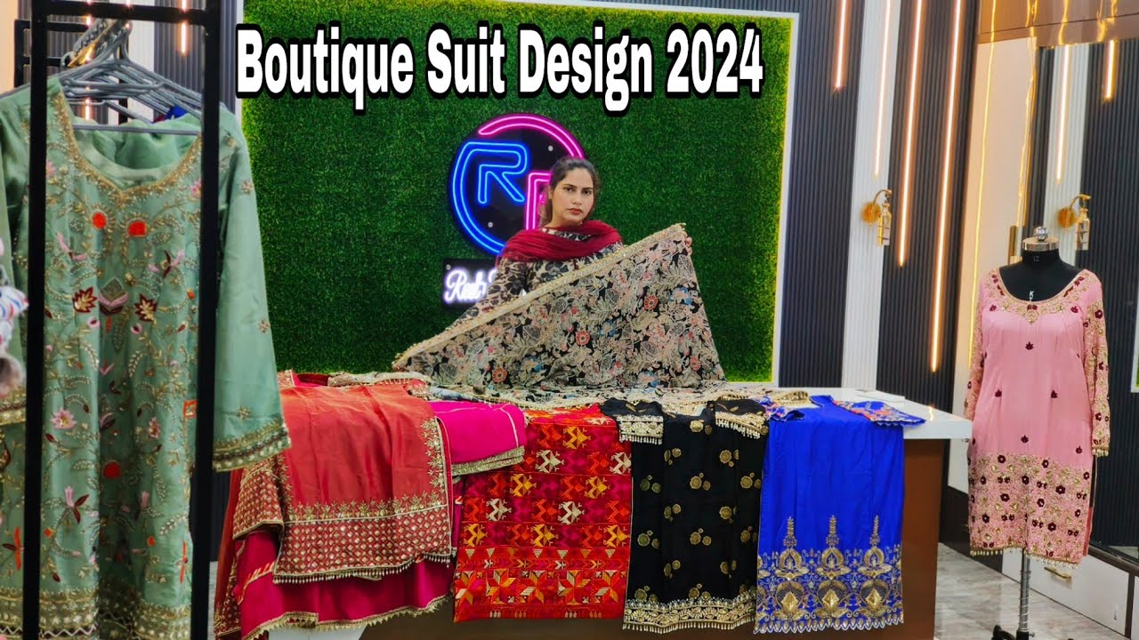 Punjabi Suit Design Special Handwork Boutique Design 2024 Reet fashion ...