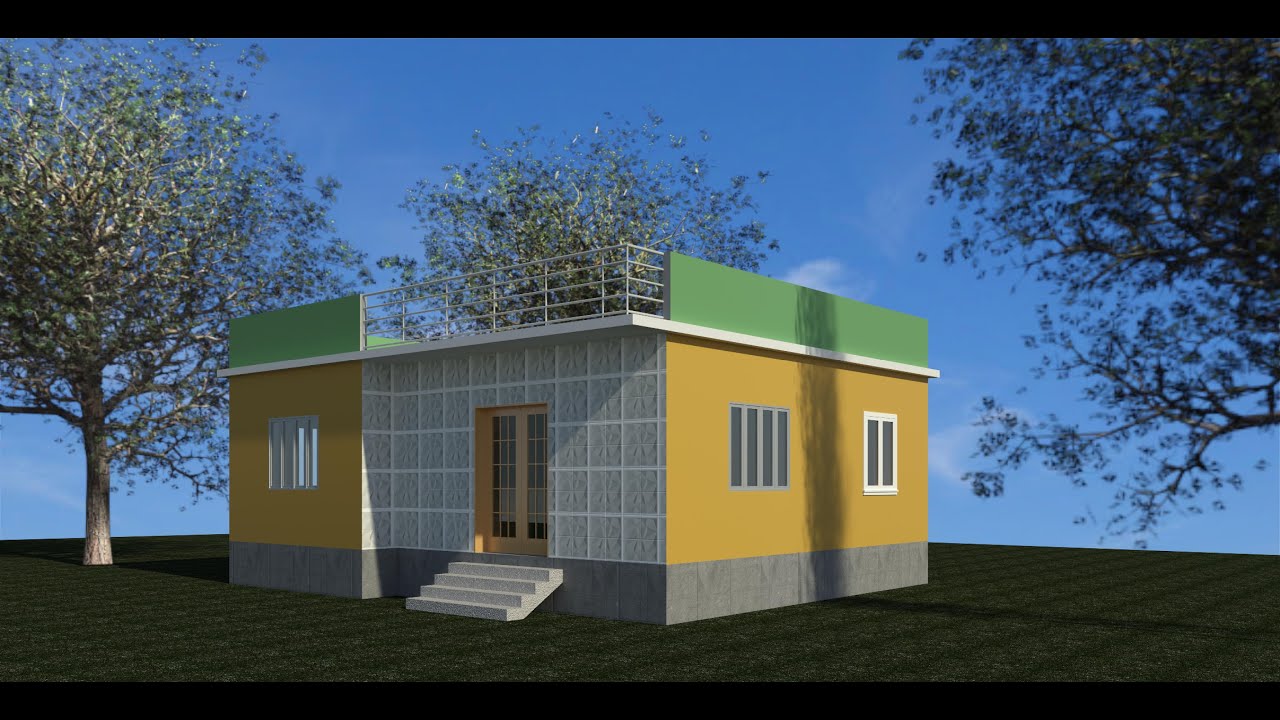 #003 REVIT PROJECT SMALL BUILDING rendering #SDC_ DESIGNS # REVIT - YouTube