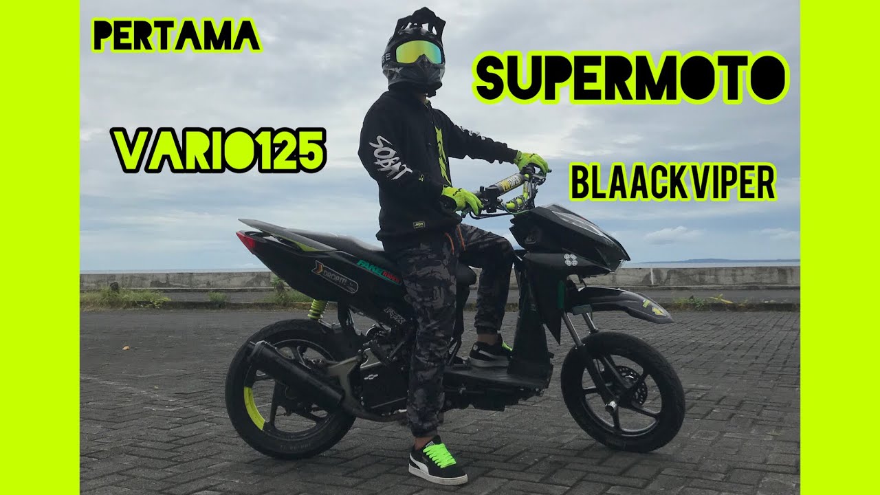 VARIO125/150New Matic Scooter SUPERMOTO Modif - YouTube