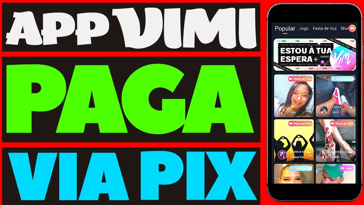 App VIMI para ganhar dinheiro no PIX GRÁTIS Vimi como sacar Aplicativo ...