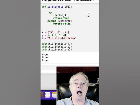 How to determine if a Python 🐍 object is iterable 🔄 #shorts - YouTube