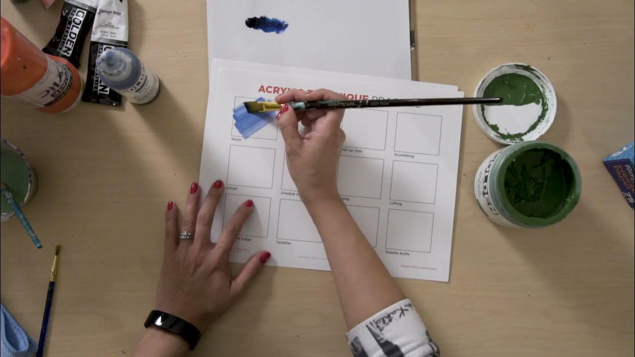 Beginning Acrylic Paint Techniques - YouTube