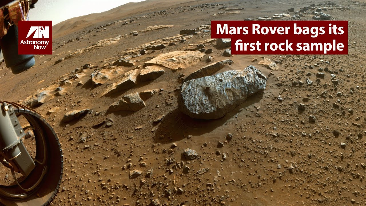 Mars Rover bags its first rock sample - YouTube