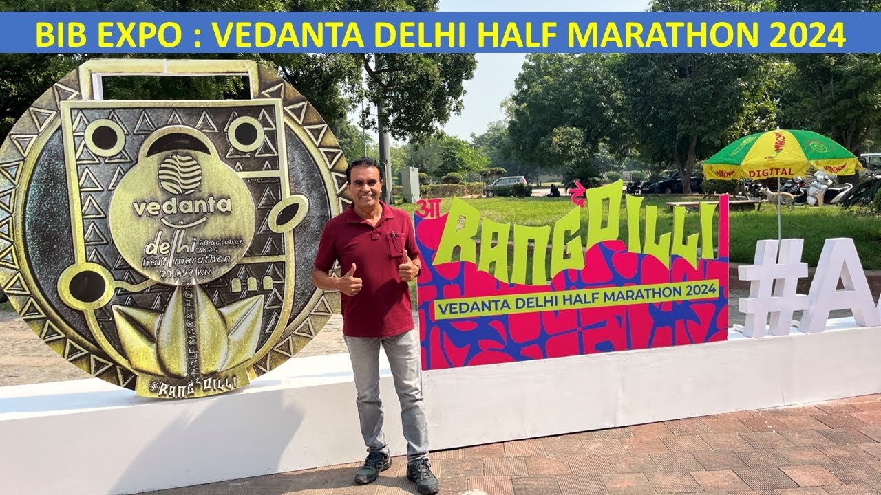 BIB Expo Vedanta Delhi Half Marathon - YouTube