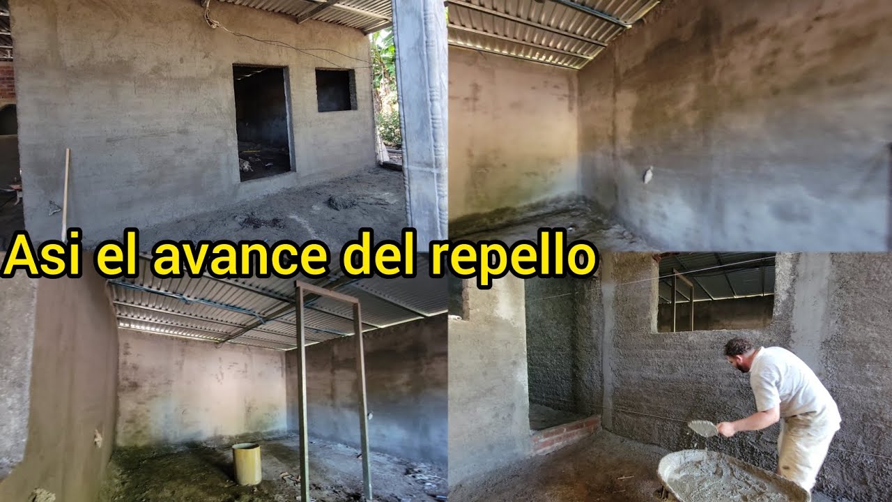 🔴ASI VAMOS AVANZANDO EN EL REPELLO DE LA CASITA. |miren como me ahorre casi $1,000 - YouTube