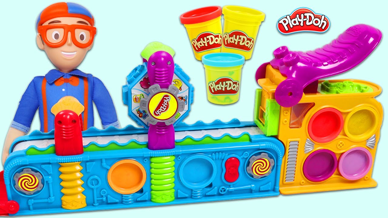 Help Blippi Learn Colors At The Play Doh Mega Fun Factory! - YouTube