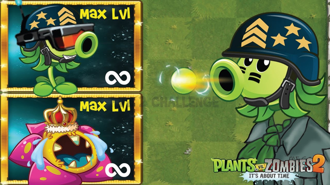 Pvz 2 Challenge - Who Can Survive From Mega Pea Zombie? - YouTube
