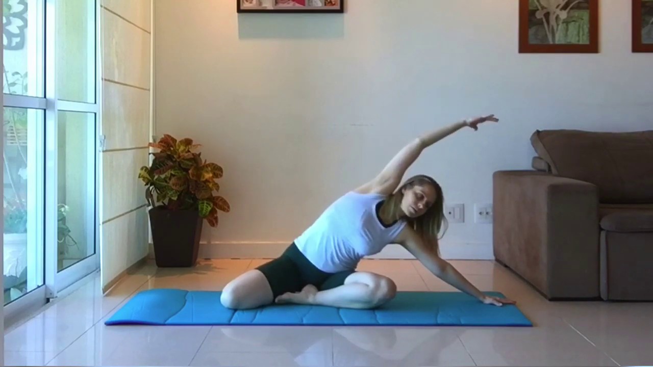 Aula de alongamento 78 - lateral do tronco, glúteo e quadríceps - prof ...