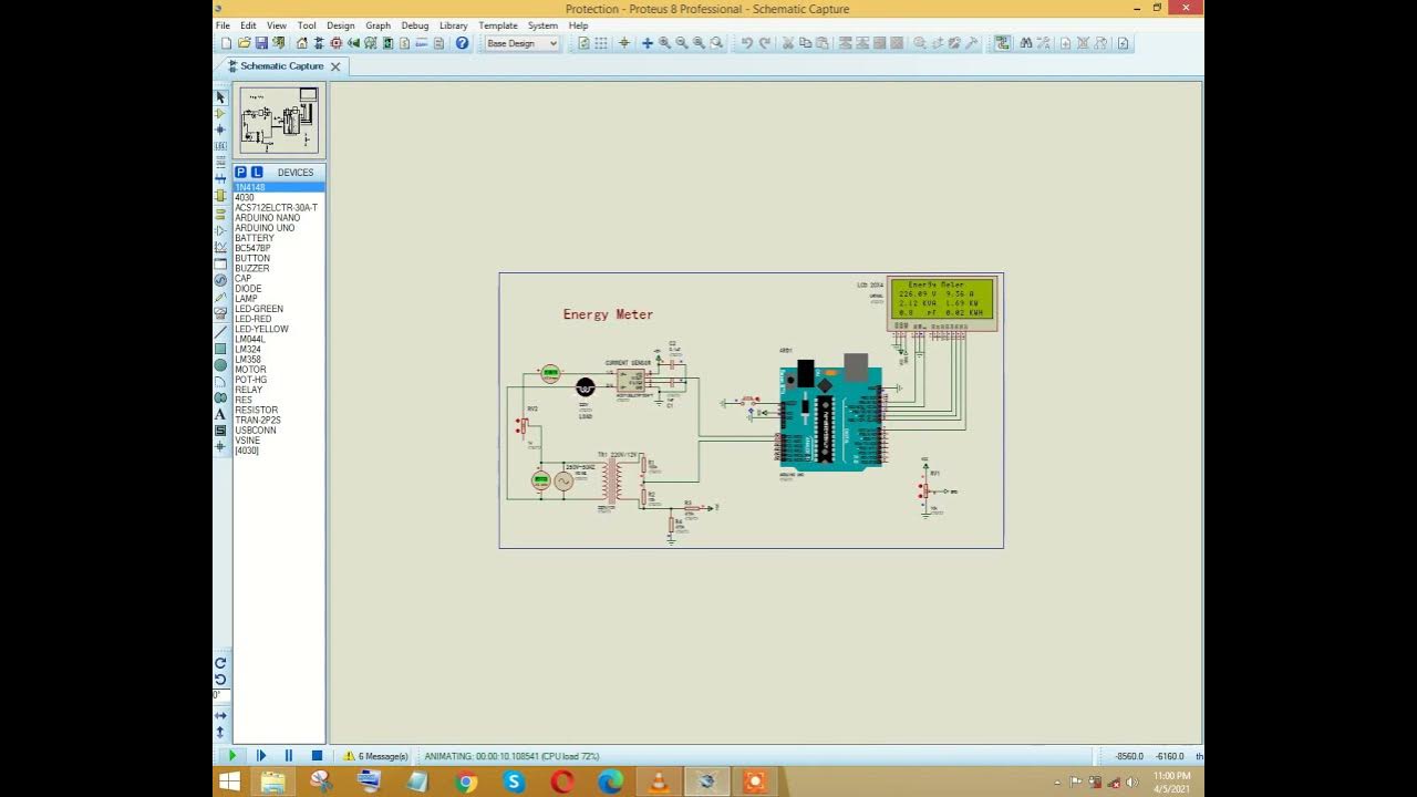 Energy Meter | Arduino base Energ Meter | Voltage | Current | Power ...