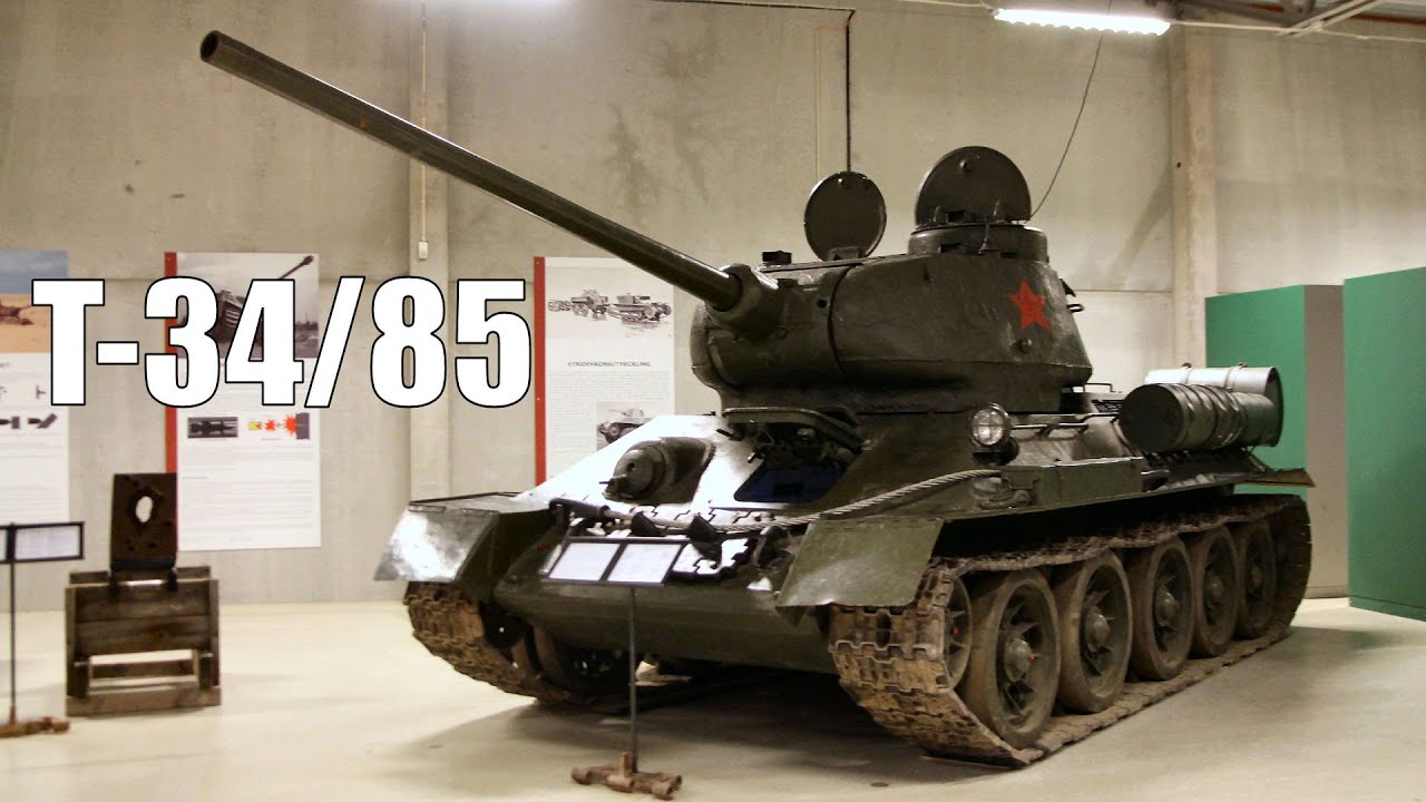 T-34/85 Walkaround - Soviet WW2 Main Tank With 85 mm Gun - Arsenalen [2.7K] - YouTube