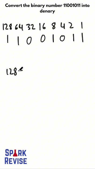 OCR GCSE Computer Science Exam Question Binary Conversions - YouTube