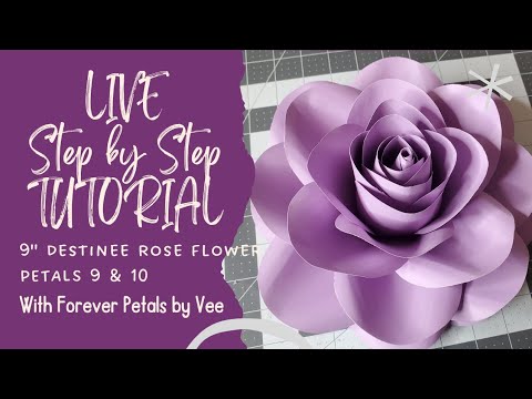 Hey Friends! Destinee Rose Step by Step Paper Flower Tutorial - YouTube