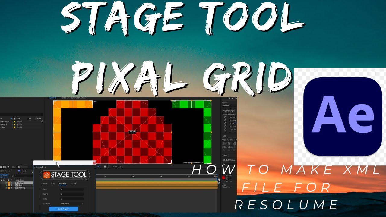 how-to-make-pixel-grid-in-after-effects-using-stage-tool-youtube