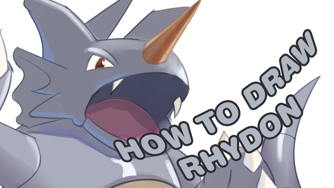 How To Draw Rhydon | Pokemon | Drawing Process | Entry #112 - YouTube