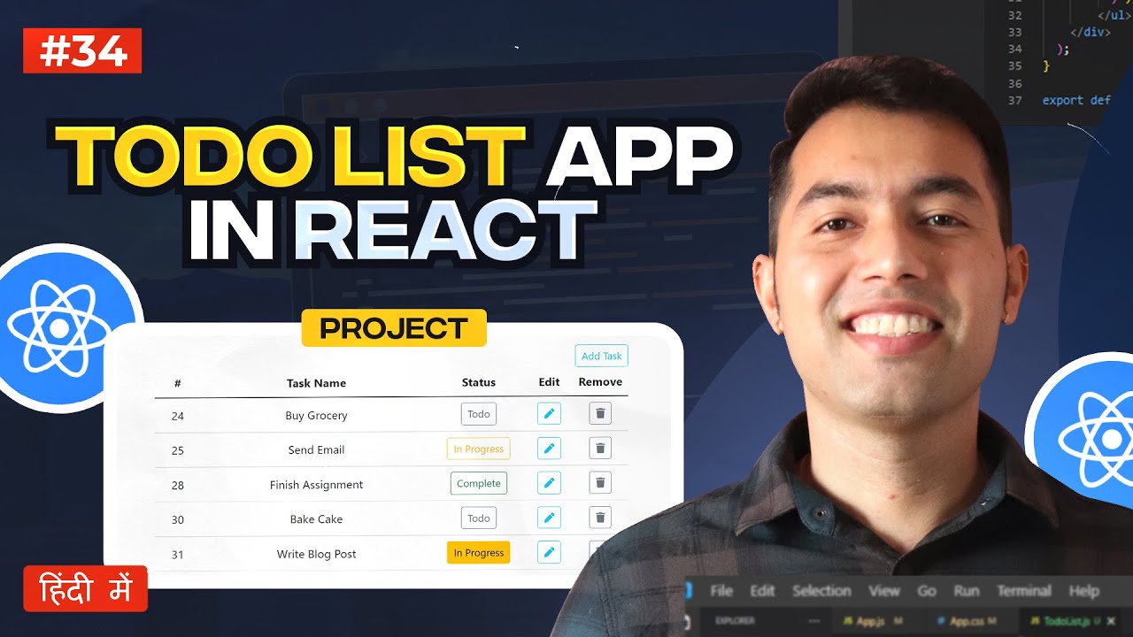 34 React Project Build A Complete Todo App From Scratch With 4204