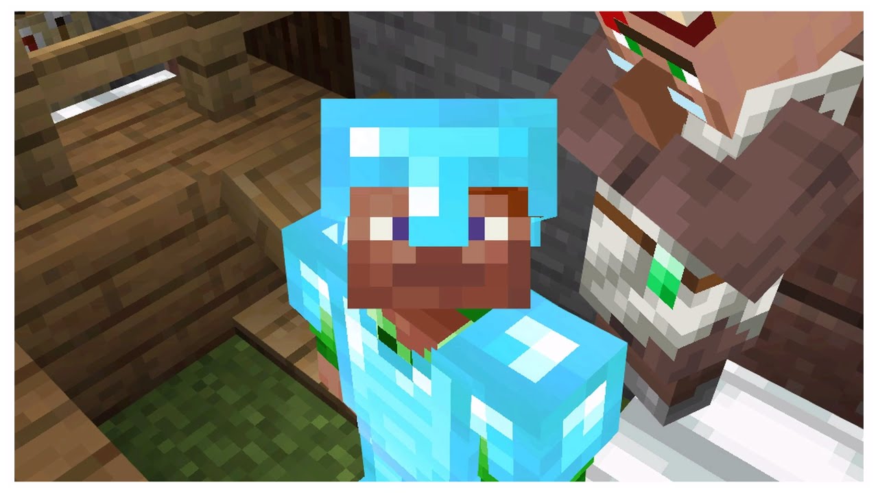 Minecraft Survival LetsPlay ep9 |Diamond Armor and Mending Villager ...