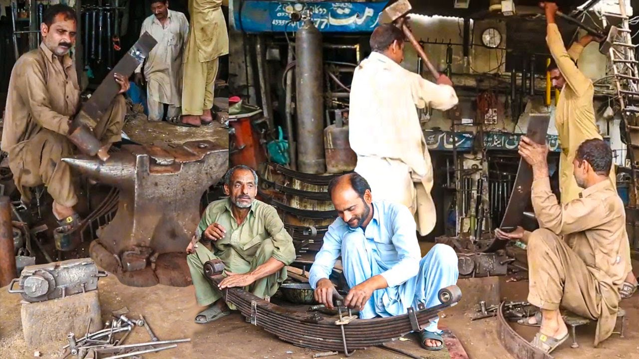 Fixing a Truck Suspension System (Leaf Spring) ️ With surprising spring ...