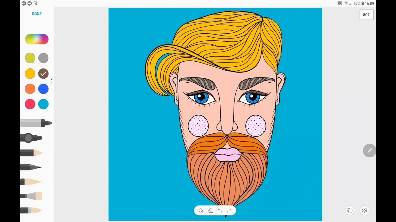 How to coloring a man face | Coloring for Kids - YouTube