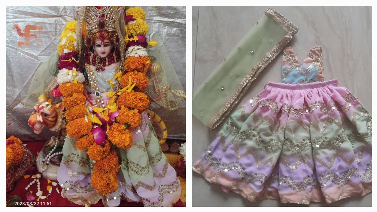 DIY Mata rani designer dress cutting &stitching/Mata rani lehnga saree ...