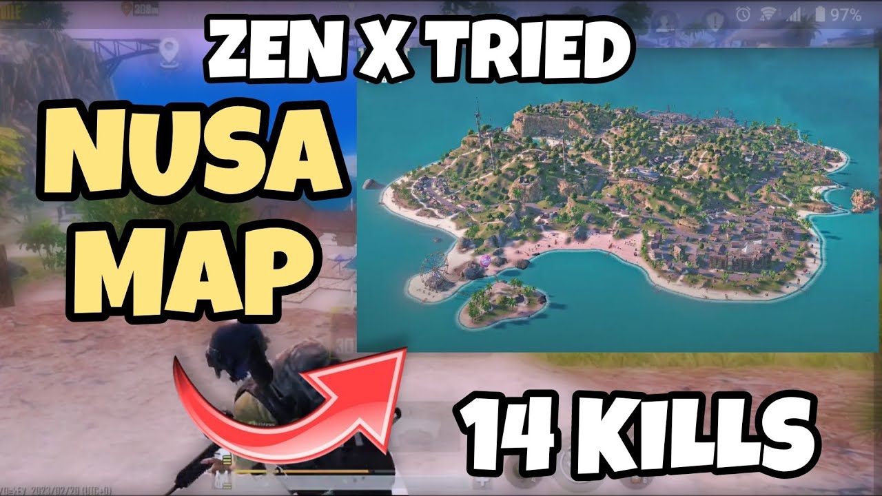 Nusa Map Full Gameplay || HD 60 FPS || 14 kill Gameplay - YouTube