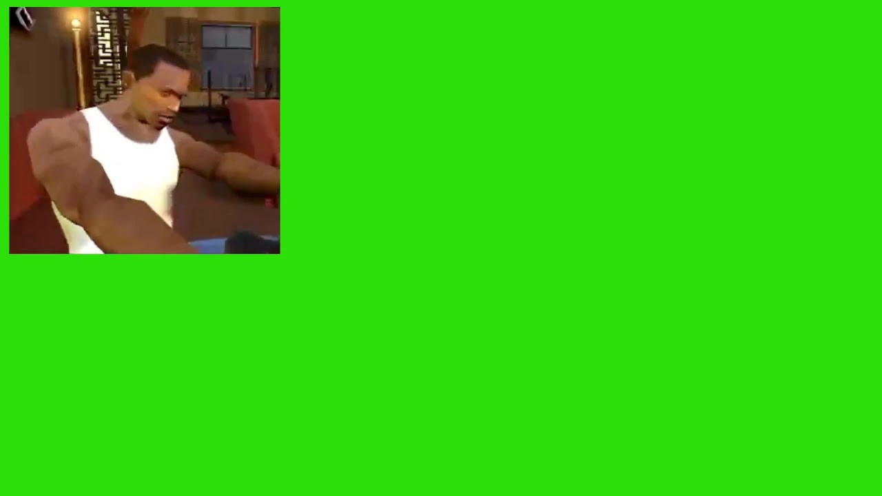 Cj Playing With Face Cam (Green Screen) - YouTube