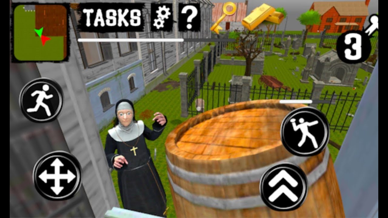 Evil Nun Neighbor (Spectacular Games) Level 1-2 Android/IOS Gameplay ...
